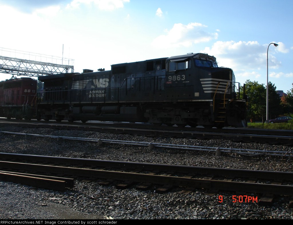NS 9863 WB past ALTO Tower